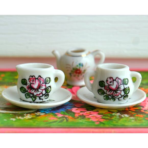 Vintage | Accents | Vintage Miniature Tea Set Made In Japan Pico ...